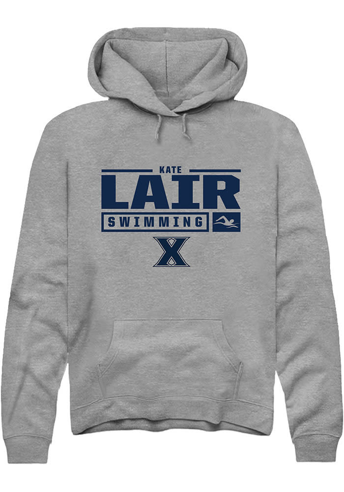 Kate Lair Xavier Musketeers Mens GRAPHITE NIL Stacked Box Hoodie ...