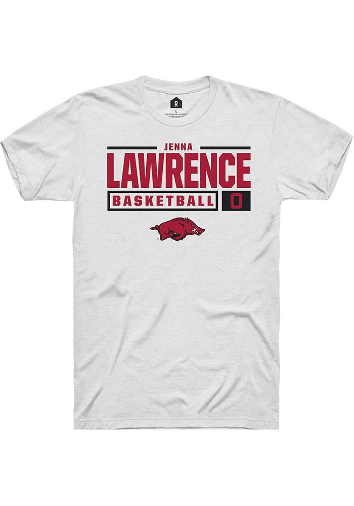 Jenna Lawrence Arkansas Razorbacks Rally WHITE NIL Stacked Box Short ...