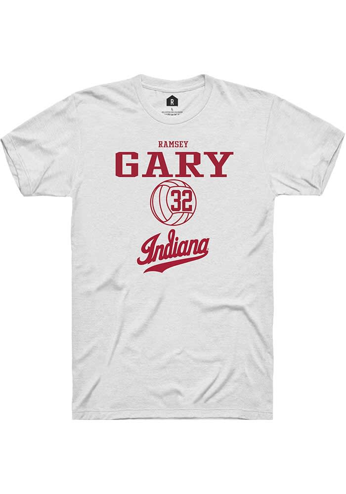 Ramsey Gary White Indiana Hoosiers NIL Sport Icon Short Sleeve T Shirt ...