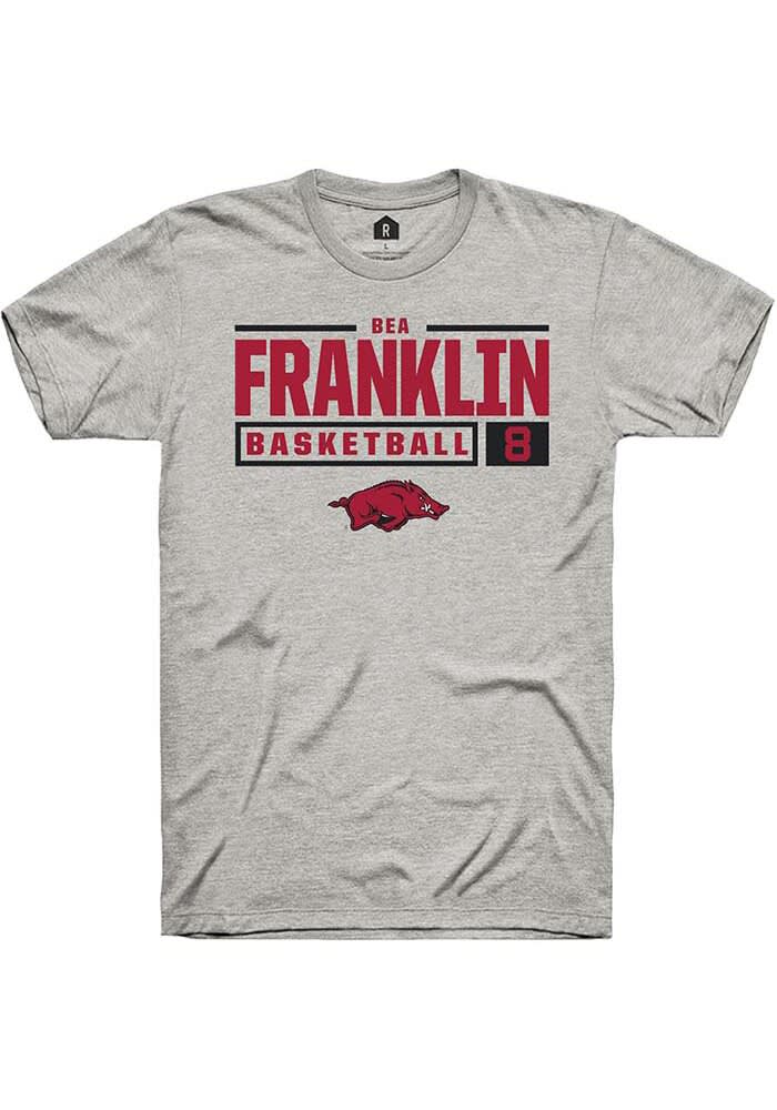 Bea Franklin Arkansas Razorbacks Rally ASH NIL Stacked Box Short Sleeve ...