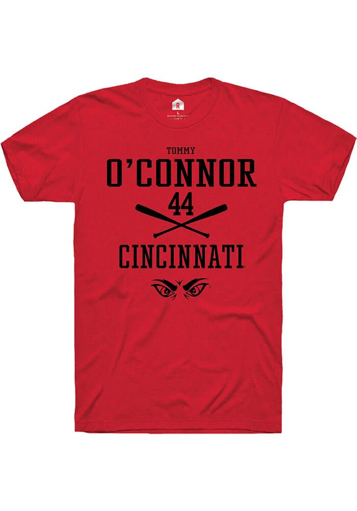 Tommy O'Connor RED Cincinnati Bearcats NIL Sport Icon Short Sleeve T ...