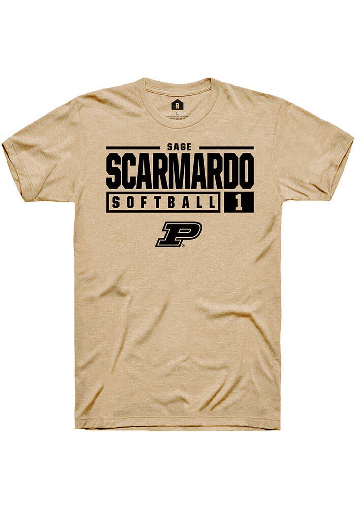 Sage Scarmardo Purdue Boilermakers Rally GOLD NIL Stacked Box Short ...