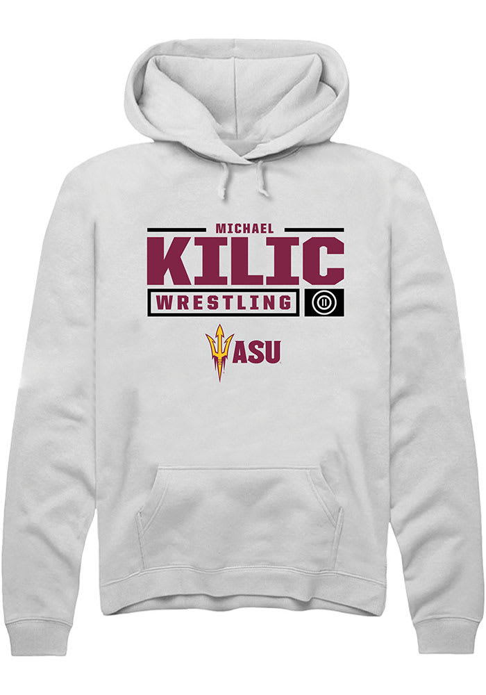 Michael Kilic Arizona State Sun Devils Mens White NIL Stacked Box ...