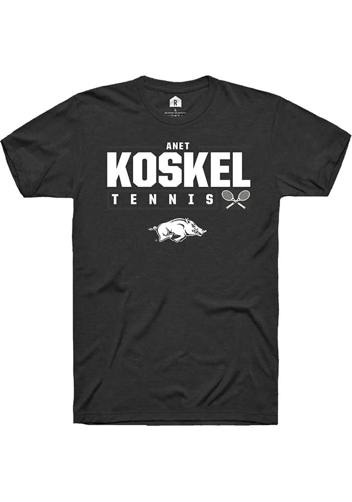 Anet Koskel Arkansas Razorbacks Rally BLACK NIL Stacked Box Short ...