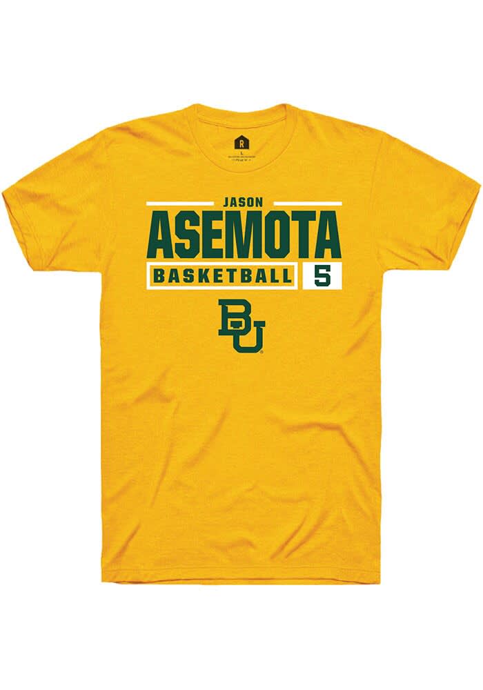 Jason Asemota Baylor Bears Rally GOLD NIL Stacked Box Short Sleeve T ...