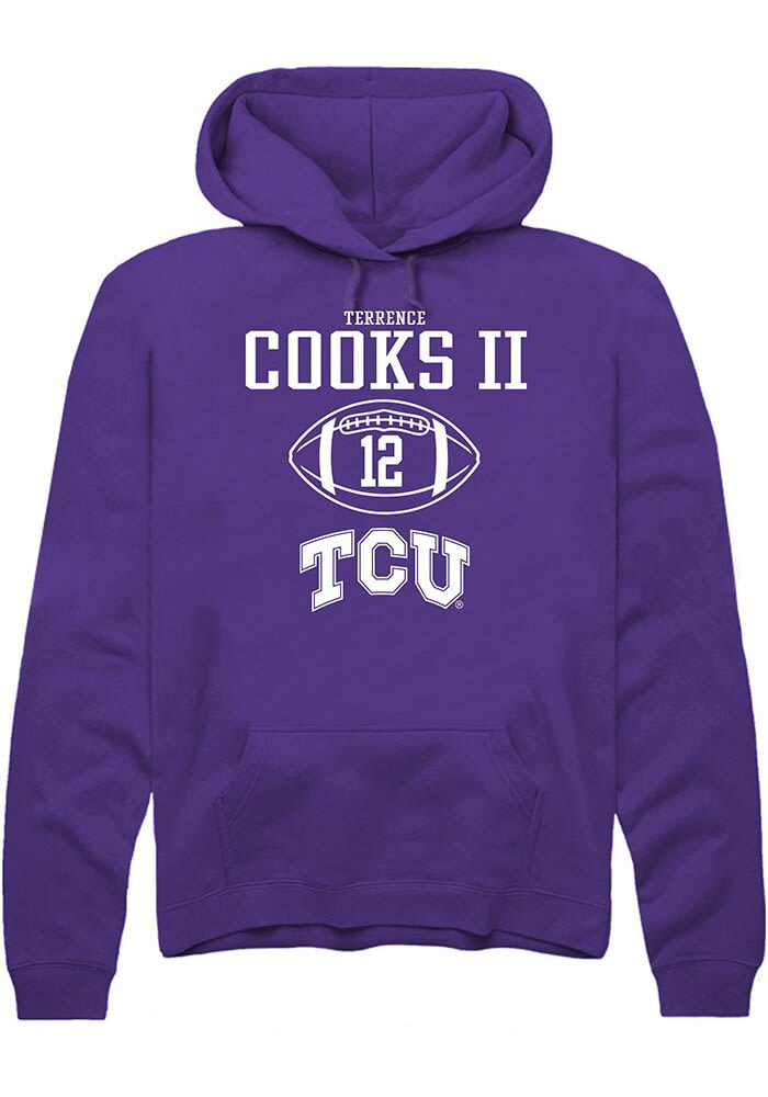 Terrence Cooks II TCU Horned Frogs Mens PURPLE NIL Sport Icon Hoodie ...