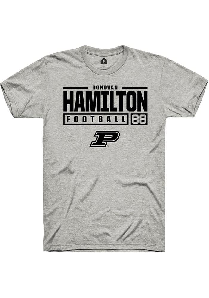 Donovan Hamilton Purdue Boilermakers Rally ASH NIL Stacked Box Short ...