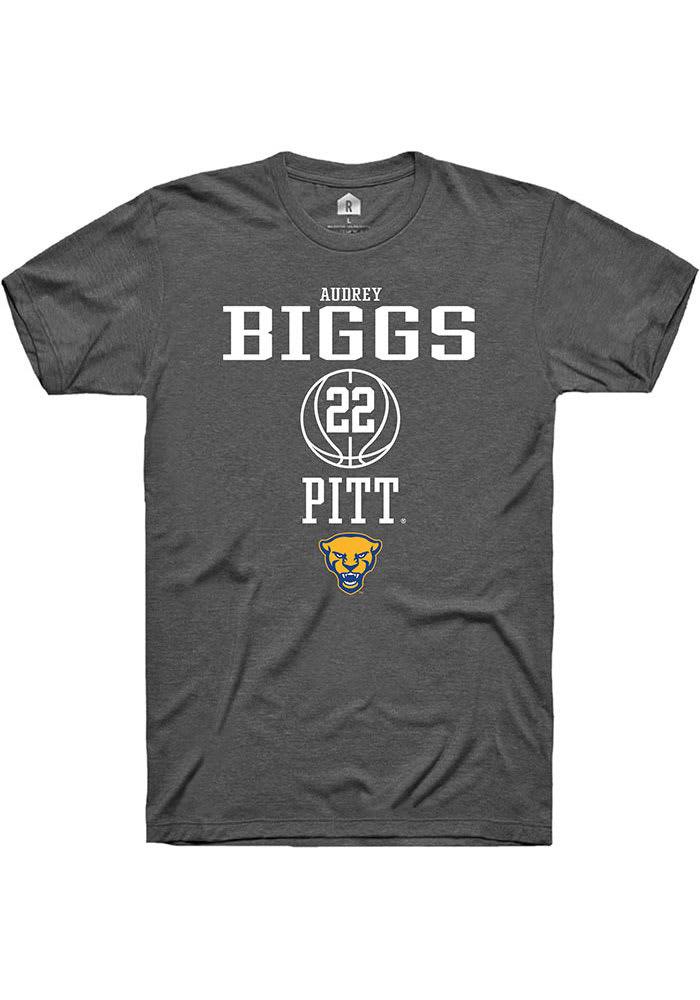 Audrey Biggs DARKGREY Pitt Panthers NIL Sport Icon Short Sleeve T Shirt ...