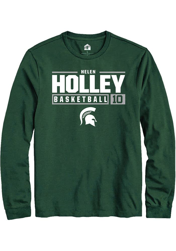 Helen Holley Michigan State Spartans Rally DARKGREEN NIL Stacked Box ...
