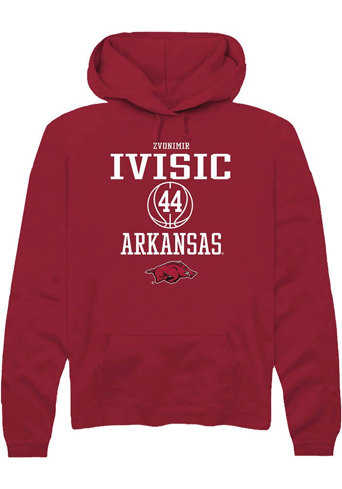 Zvonimir Ivisic Arkansas Razorbacks Mens NIL Sport Icon Hoodie - Red