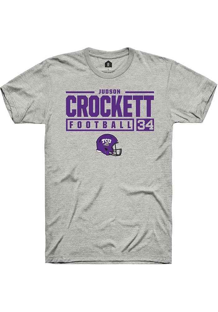 Judson Crockett TCU Horned Frogs Rally ASH NIL Stacked Box Short Sleeve ...