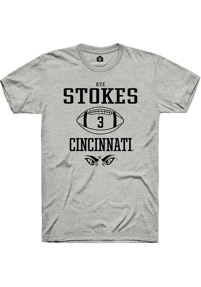 Kye Stokes ASH Cincinnati Bearcats NIL Sport Icon Short Sleeve T Shirt ...