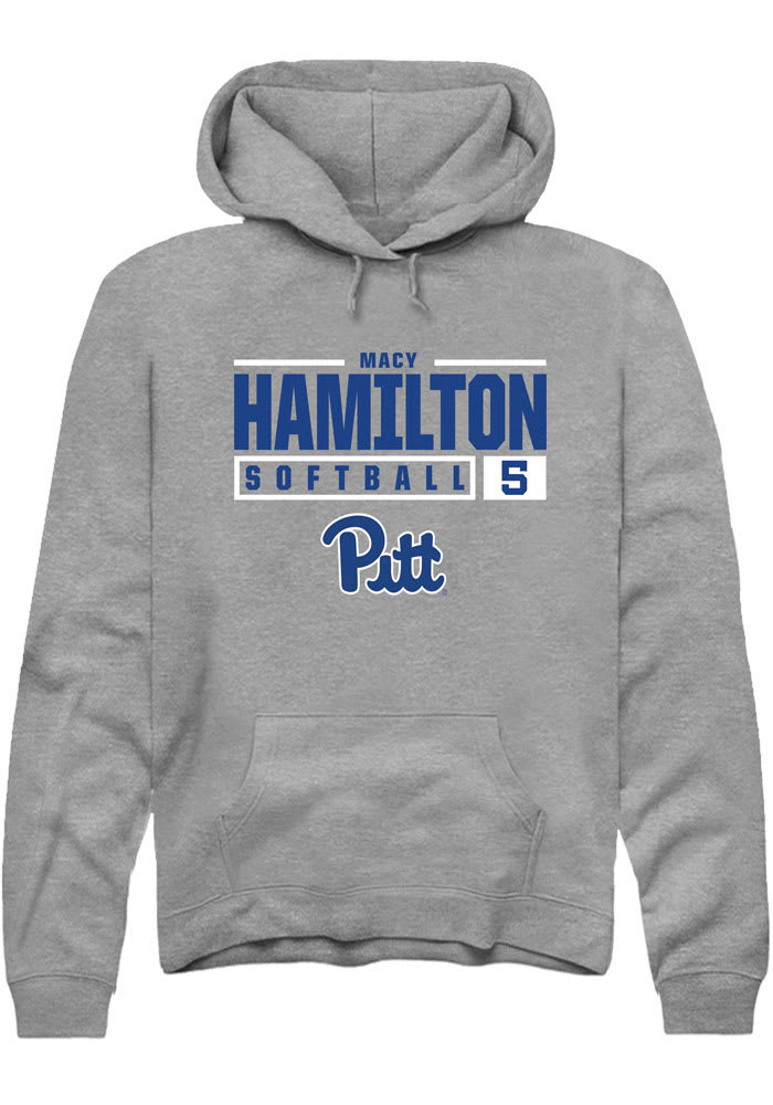 Macy Hamilton Pitt Panthers Mens GRAPHITE NIL Stacked Box Hoodie ...