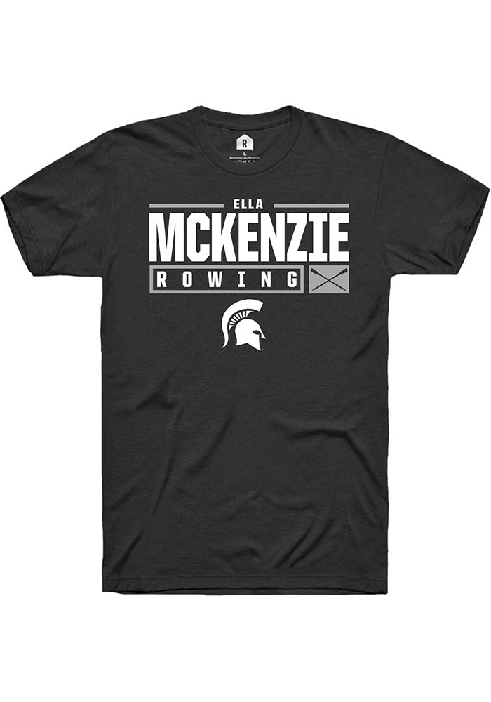 Ella McKenzie Michigan State Spartans Rally BLACK NIL Stacked Box Short ...