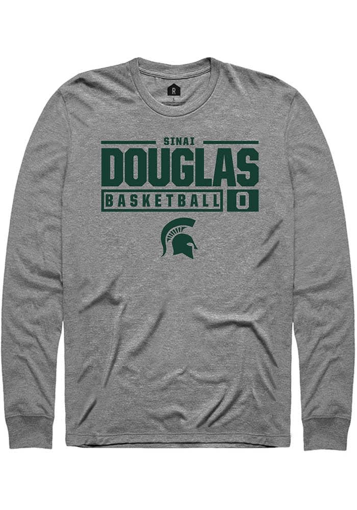 Sinai Douglas Michigan State Spartans Rally GRAPHITE NIL Stacked Box ...