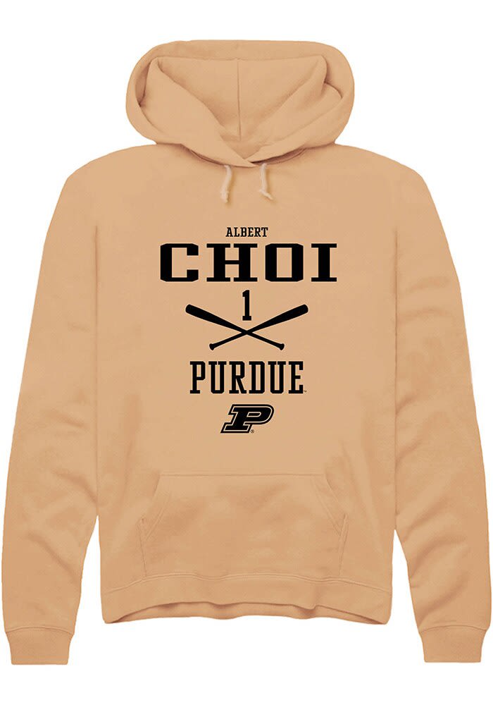 Albert Choi Mens GOLD Purdue Boilermakers NIL Sport Icon Hoodie ...