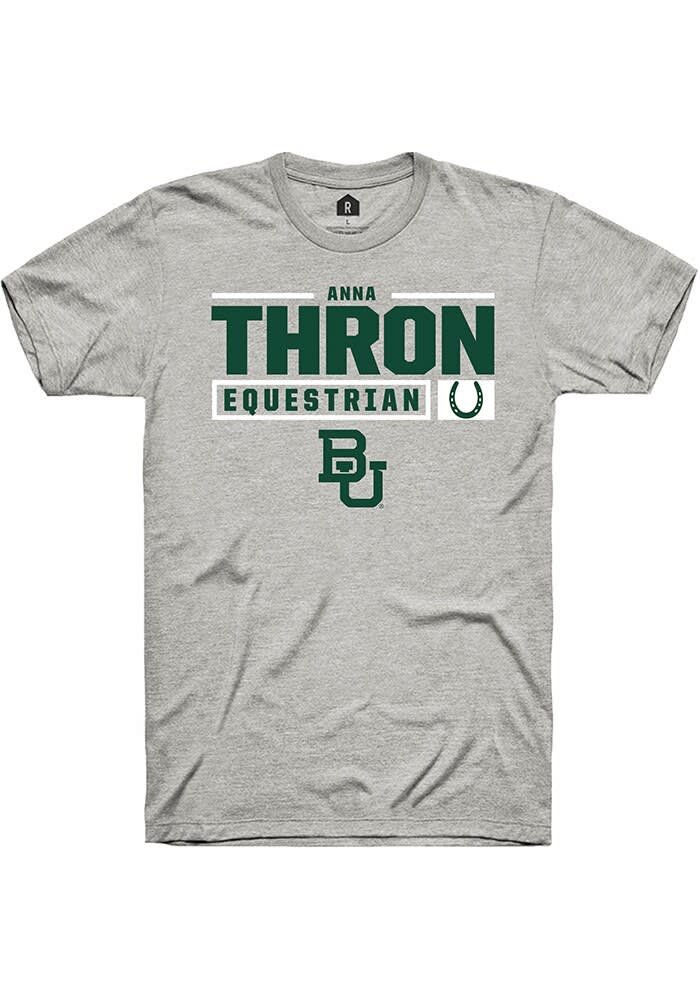 Anna Thron Baylor Bears Rally ASH NIL Stacked Box Short Sleeve T Shirt ...