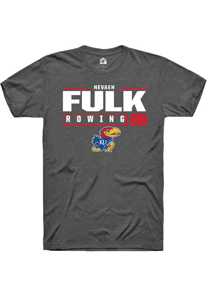Nevaeh Fulk Kansas Jayhawks Rally DARKGREY NIL Stacked Box Short Sleeve ...