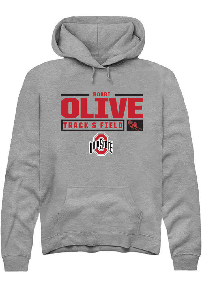Bobbi Olive Mens GRAPHITE Ohio State Buckeyes NIL Stacked Box Hoodie ...