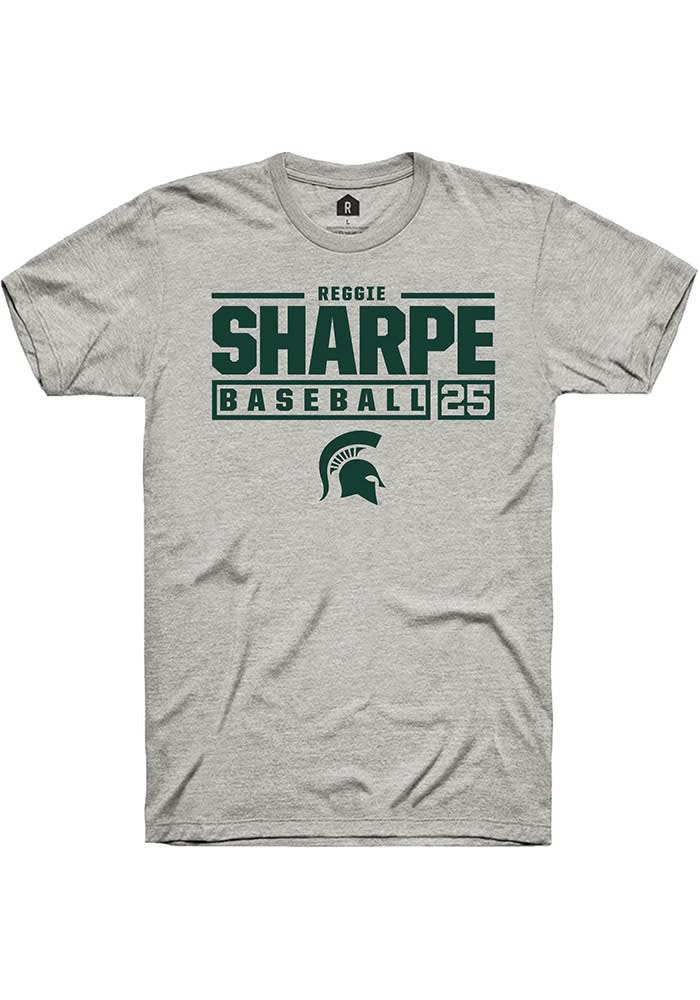 Reggie Sharpe Michigan State Spartans Rally ASH NIL Stacked Box Short ...
