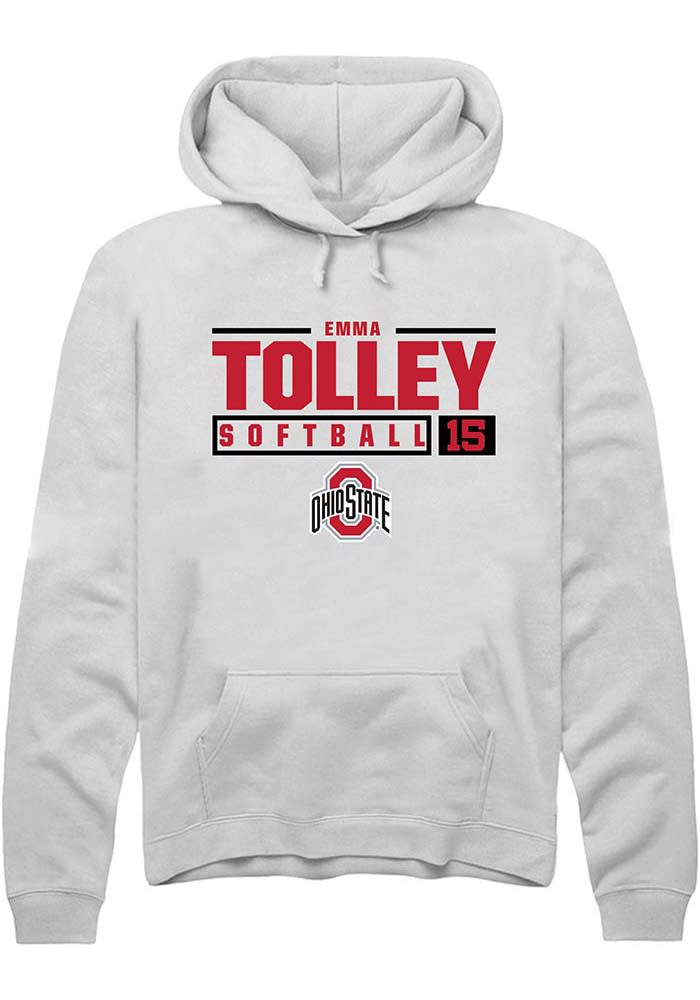 Emma Tolley Mens White Ohio State Buckeyes NIL Stacked Box Hoodie ...