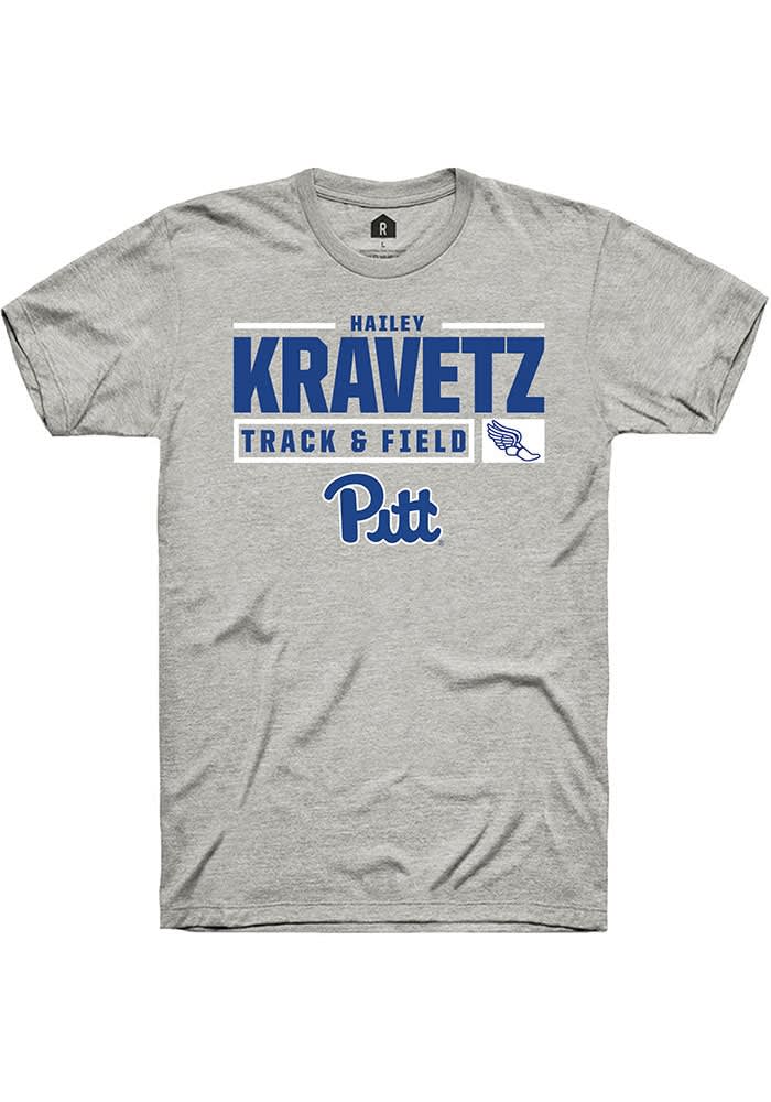 Hailey Kravetz ASH Pitt Panthers NIL Stacked Box Short Sleeve T Shirt ...