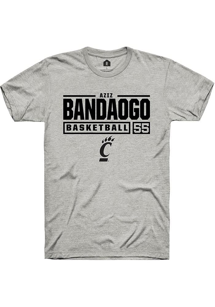 Aziz Bandaogo ASH Cincinnati Bearcats NIL Stacked Box Short Sleeve T ...