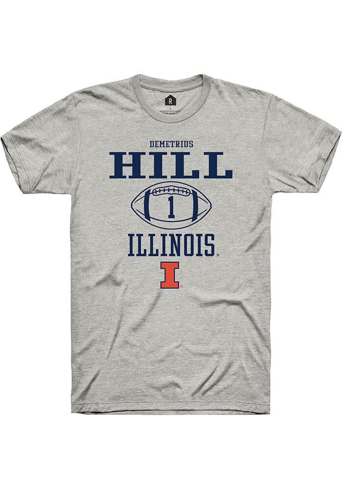 Demetrius Hill Illinois Fighting Illini Rally ASH NIL Sport Icon Short ...