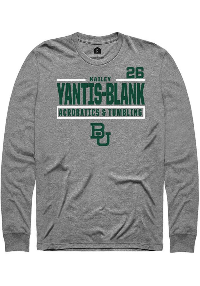 Kailey Yantis-Blank Baylor Bears Rally GRAPHITE NIL Stacked Box Long ...