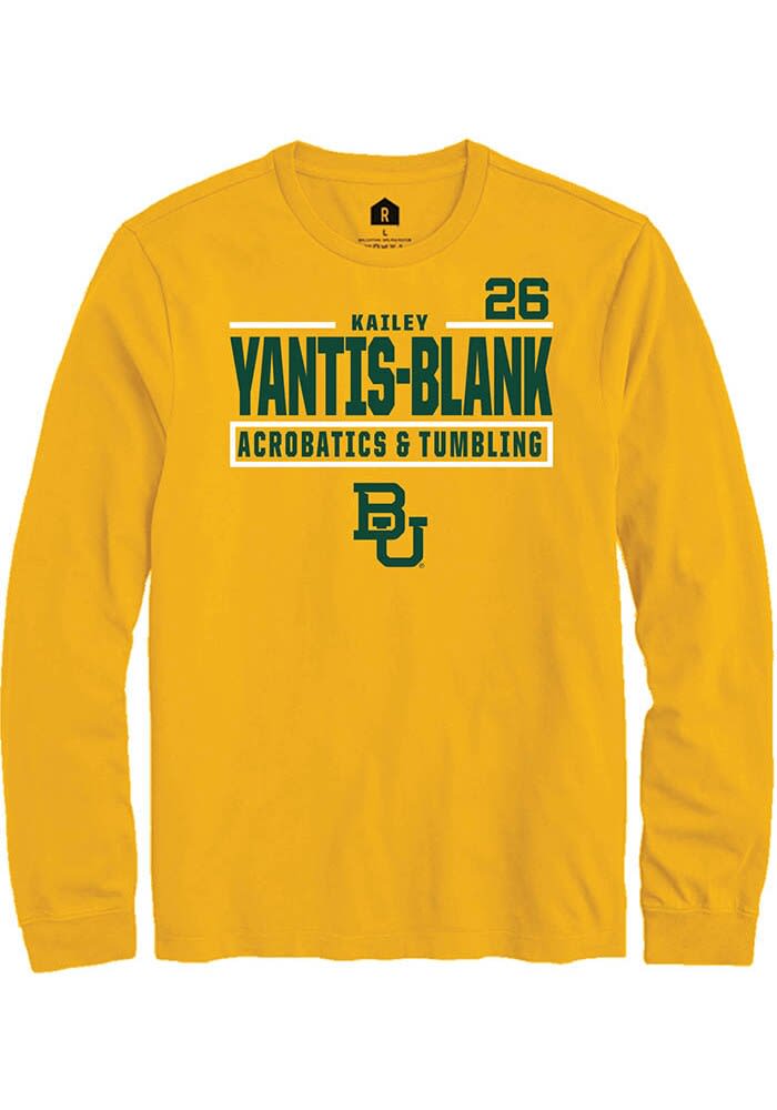 Kailey Yantis-Blank Baylor Bears Rally GOLD NIL Stacked Box Long Sleeve ...