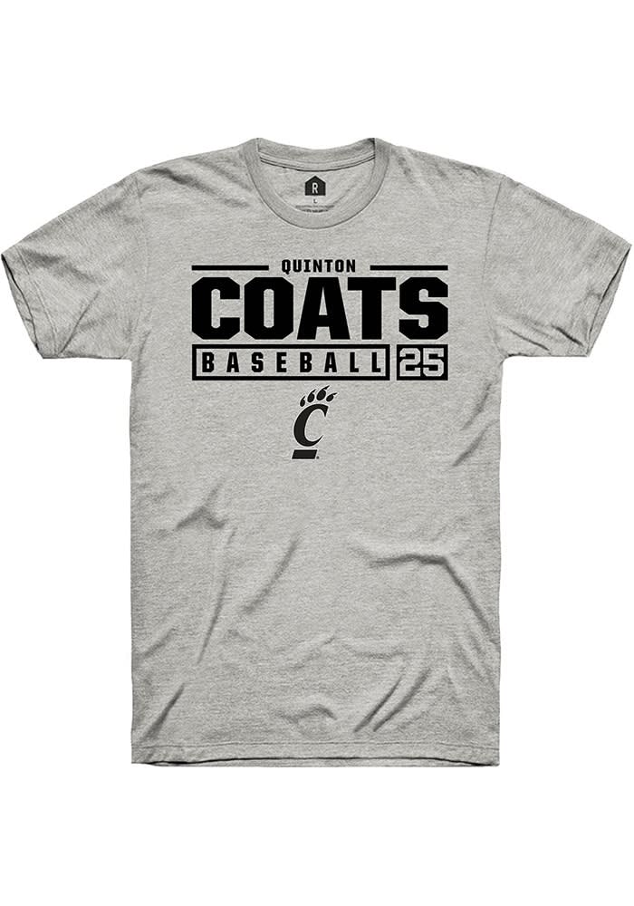 Quinton Coats Cincinnati Bearcats Rally ASH NIL Stacked Box Short ...