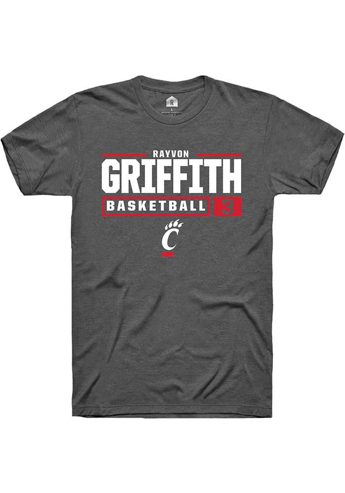 Rayvon Griffith Cincinnati Bearcats Rally DARKGREY NIL Stacked Box ...