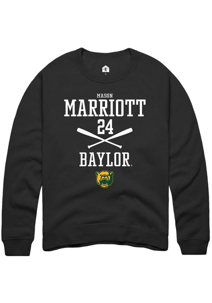 Mason Marriott Baylor Bears Mens BLACK NIL Sport Icon Crew Sweatshirt ...