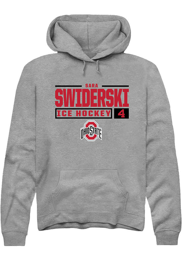 Sara Swiderski Mens GRAPHITE Ohio State Buckeyes NIL Stacked Box Hoodie ...