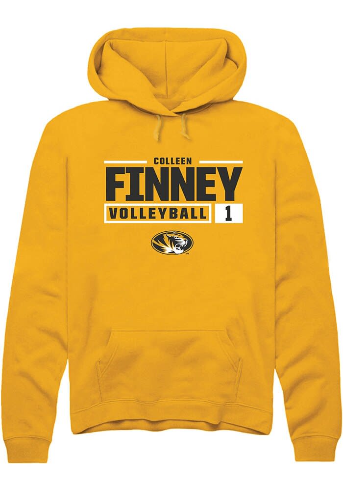 Colleen Finney Missouri Tigers Mens GOLD NIL Stacked Box Hoodie ...