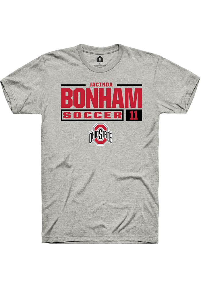 Jacinda Bonham Ohio State Buckeyes Rally ASH NIL Stacked Box Short ...