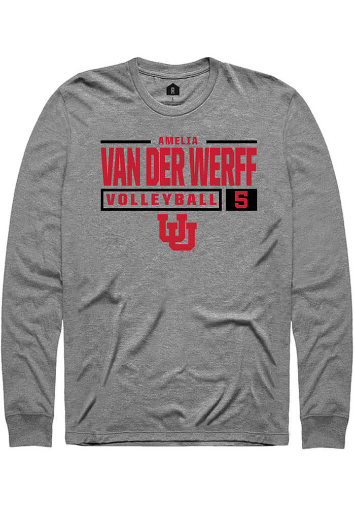 Amelia Van Der Werff Utah Utes Rally GRAPHITE NIL Stacked Box Long ...
