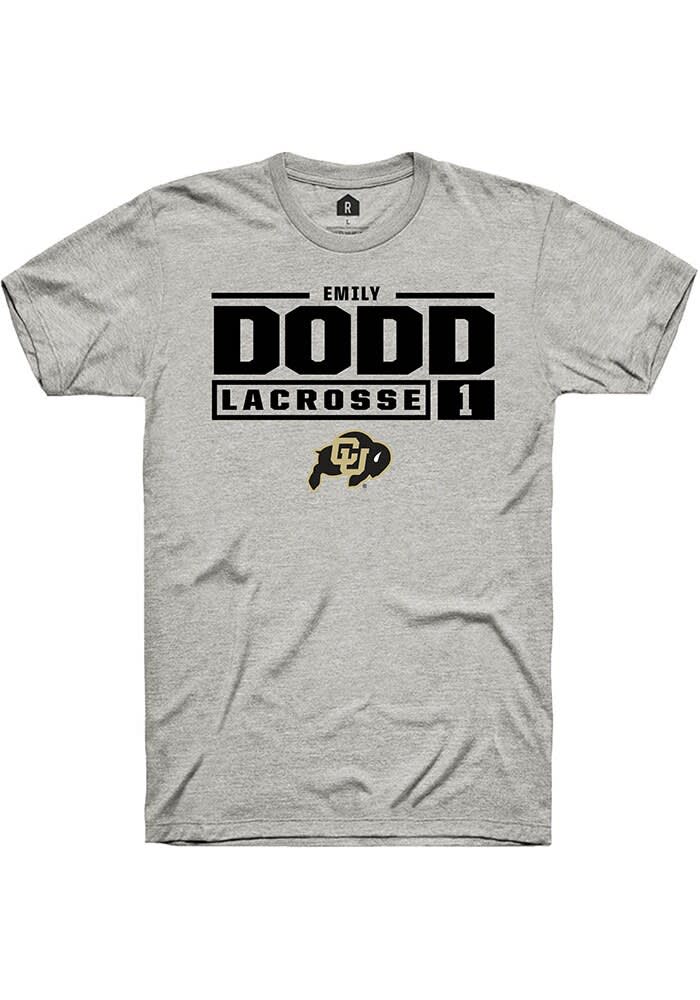 Emily Dodd Colorado Buffaloes Rally ASH NIL Stacked Box Short Sleeve T ...