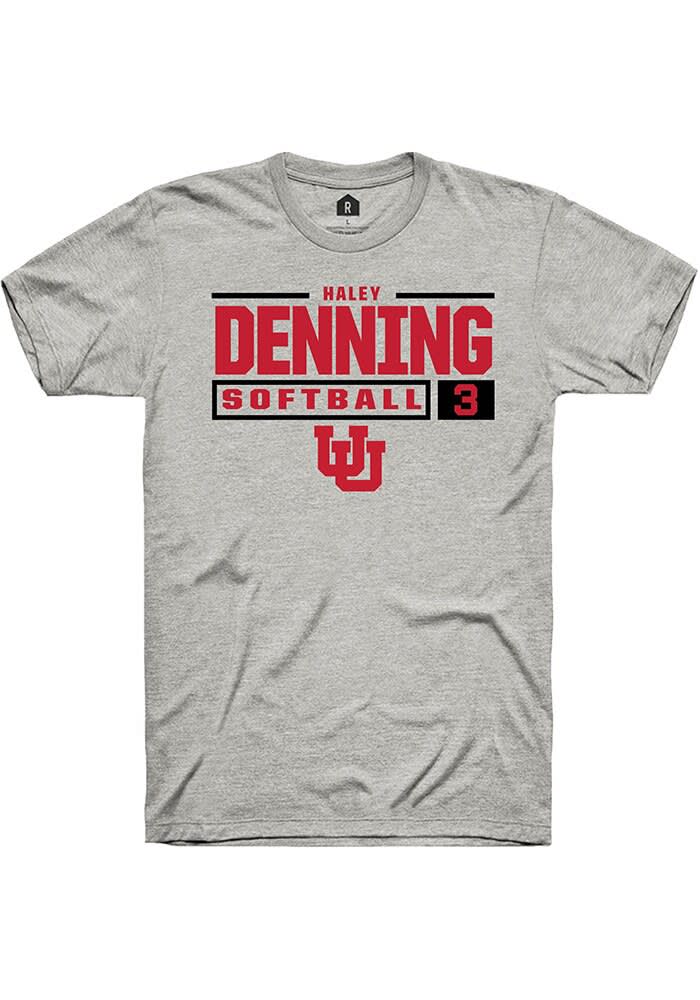 Haley Denning Utah Utes Rally ASH NIL Stacked Box Short Sleeve T Shirt ...