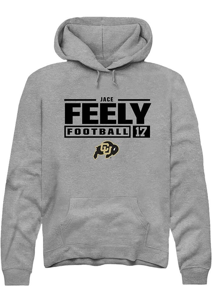 Jace Feely Colorado Buffaloes Mens GRAPHITEHEATHER NIL Stacked Box ...