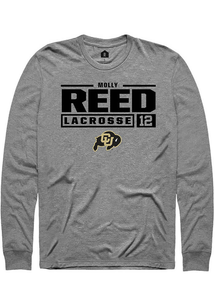 Molly Reed Colorado Buffaloes Rally GRAPHITE NIL Stacked Box Long ...