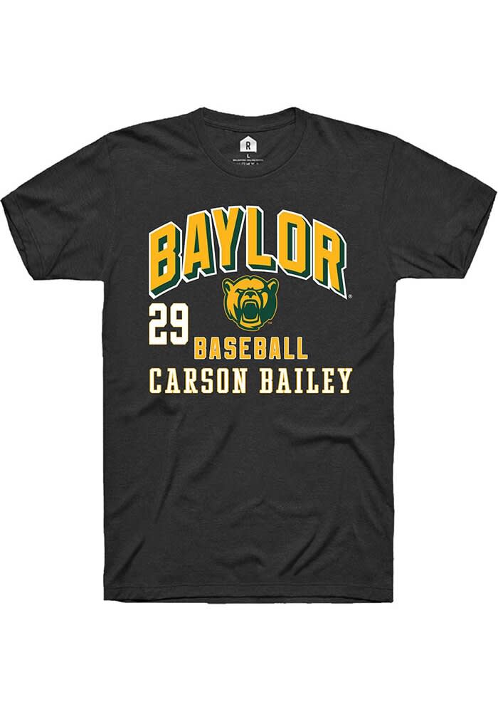 Carson Bailey Baylor Bears Rally BLACK NIL Arch Logo Short Sleeve T ...