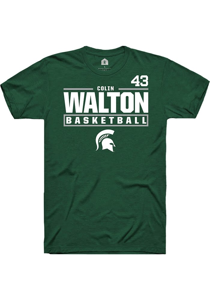 Colin Walton FOREST Michigan State Spartans NIL Stacked Box Short ...
