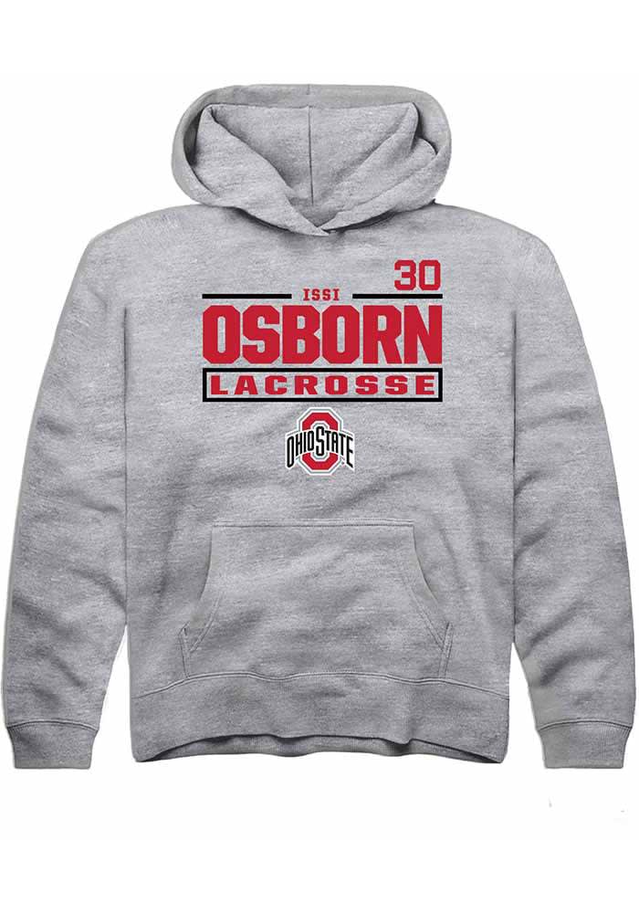 Issi Osborn Youth SPORTGREY Ohio State Buckeyes NIL Stacked Box Long ...