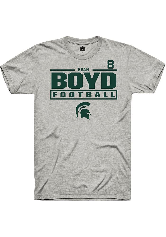 Evan Boyd Michigan State Spartans Rally ASH Football NIL Stacked Box ...