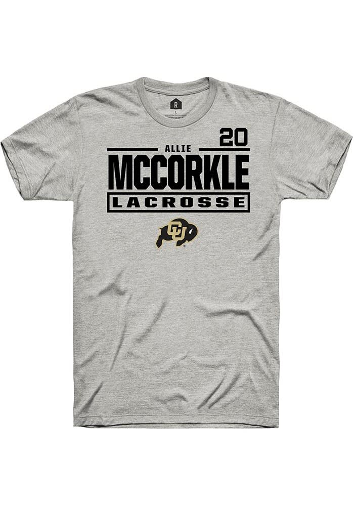 Allie McCorkle Colorado Buffaloes Rally ASH NIL Stacked Box Short ...