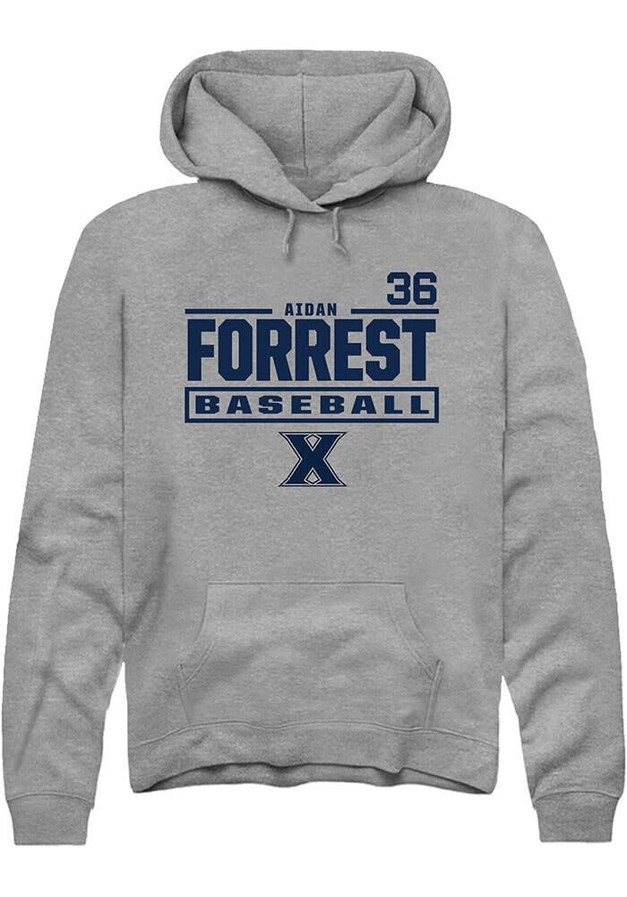 Aidan Forrest Xavier Musketeers Mens GRAPHITE NIL Stacked Box Hoodie ...