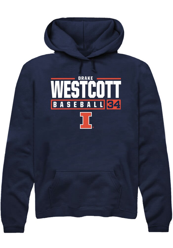Drake Westcott Mens NAVY Illinois Fighting Illini NIL Stacked Box ...