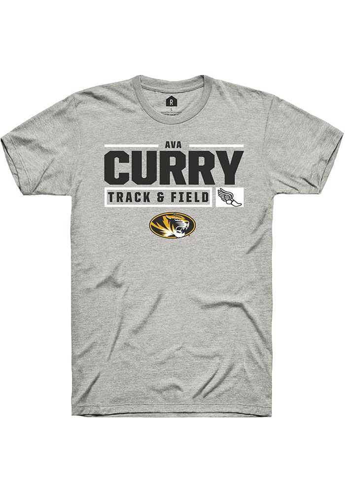 Ava Curry Missouri Tigers Rally ASH NIL Stacked Box Short Sleeve T ...
