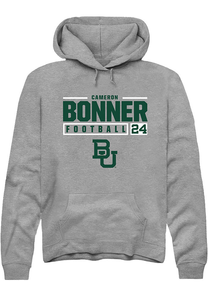Cameron Bonner Baylor Bears Mens GRAPHITE NIL Stacked Box Hoodie ...